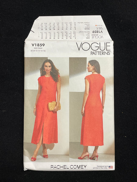 2022 Vogue 1859 Sewing Pattern - Dress FACTORY FOLDED – Lucky DeLuxe ...