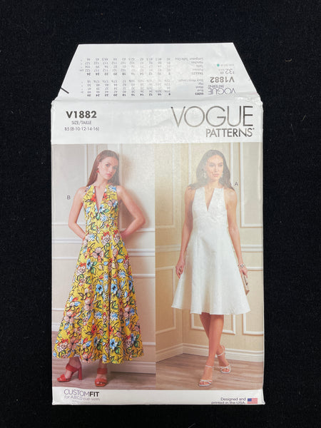 2022 Vogue 1882 Sewing Pattern - Dresses FACTORY FOLDED – Lucky DeLuxe ...