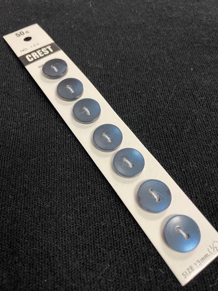 Button Plastic Set of 7 Vintage - Pearlescent Navy Blue – Lucky DeLuxe ...