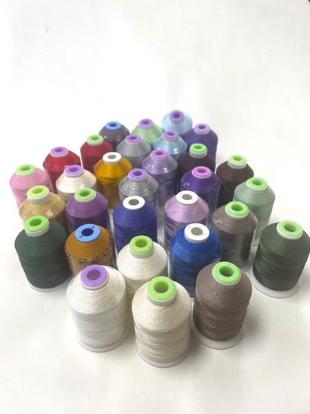 Machine Embroidery Thread Bundle of 30 - Various Colors – Lucky DeLuxe ...