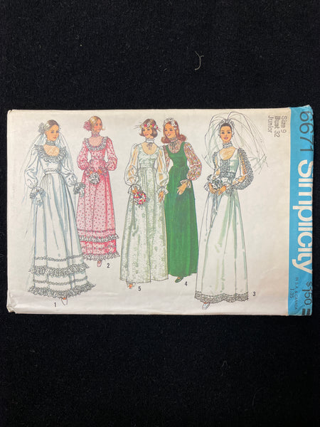 1974 Simplicity 6671 Sewing Pattern - Junior's Dresses FACTORY FOLDED ...