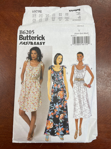 2015 Butterick 6205 Pattern - Dress – Lucky DeLuxe Fabrics