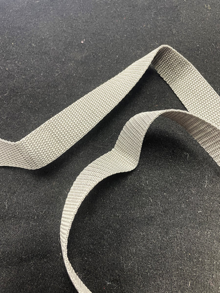 1 YD Nylon Webbing - Gray – Lucky DeLuxe Fabrics