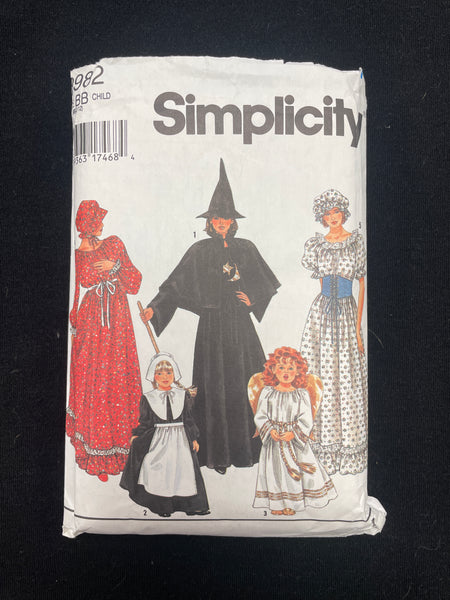 1995 Simplicity 9982 Sewing Pattern - Child's Costume Dresses – Lucky ...