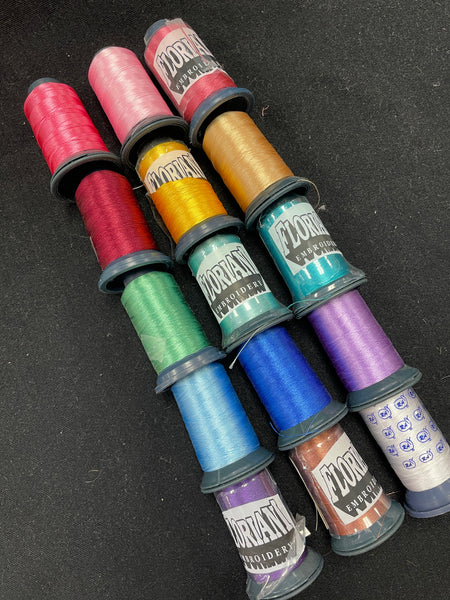 Polyester Embroidery Thread - Bundle of 15 Spools – Lucky DeLuxe Fabrics