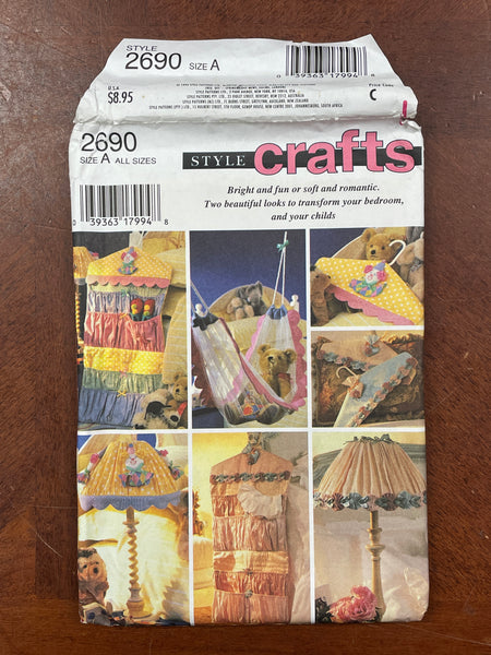 1994 Style 2690 Pattern - Home Dec. and Accessories FACTORY FOLDED ...
